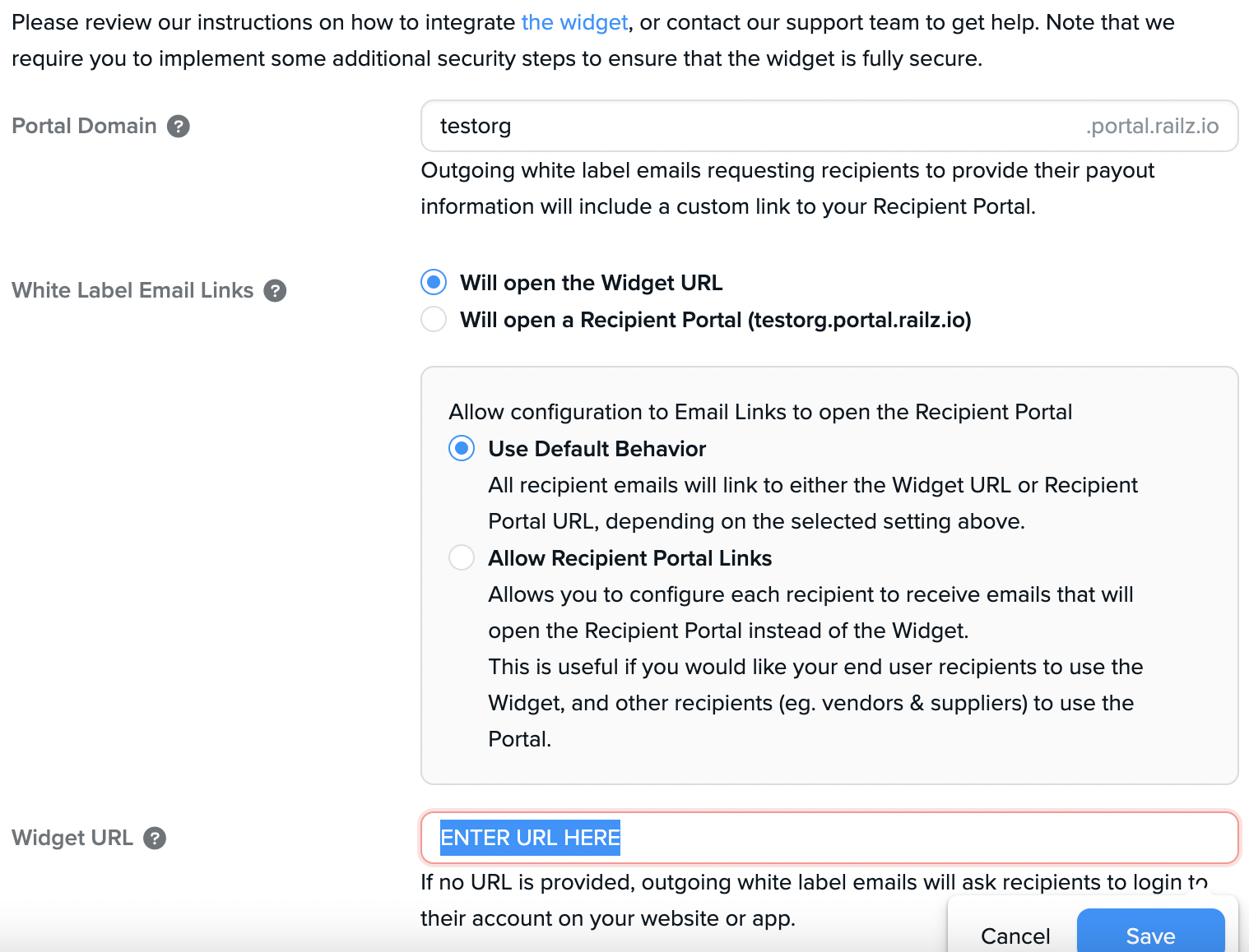 How to Integrate and Configure the Widget