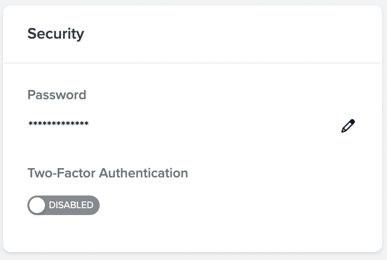Setting up TFA (Two-Factor Authentication)