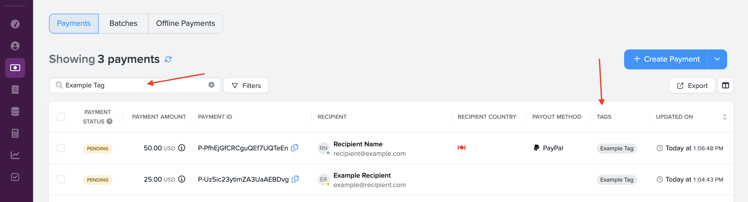 Adding Tags