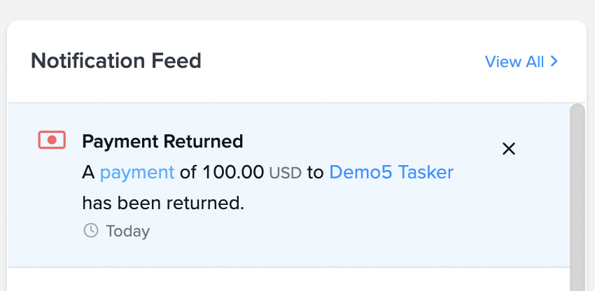 Resend a Returned Payment