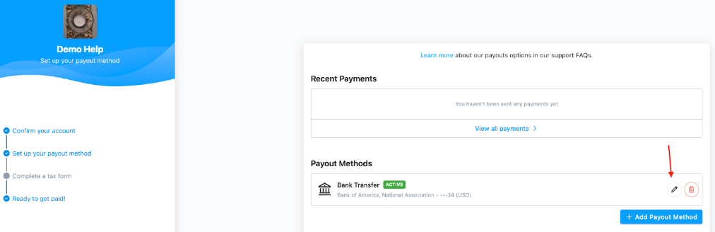 Recipient Profile Setup