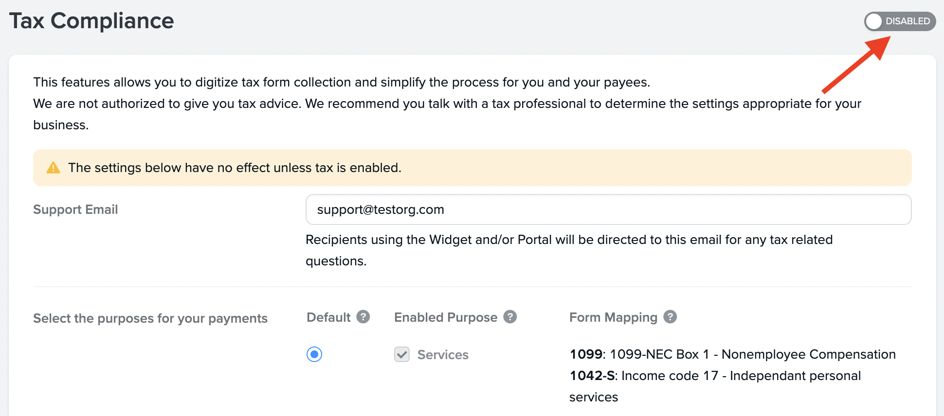 Configuring Tax Forms
